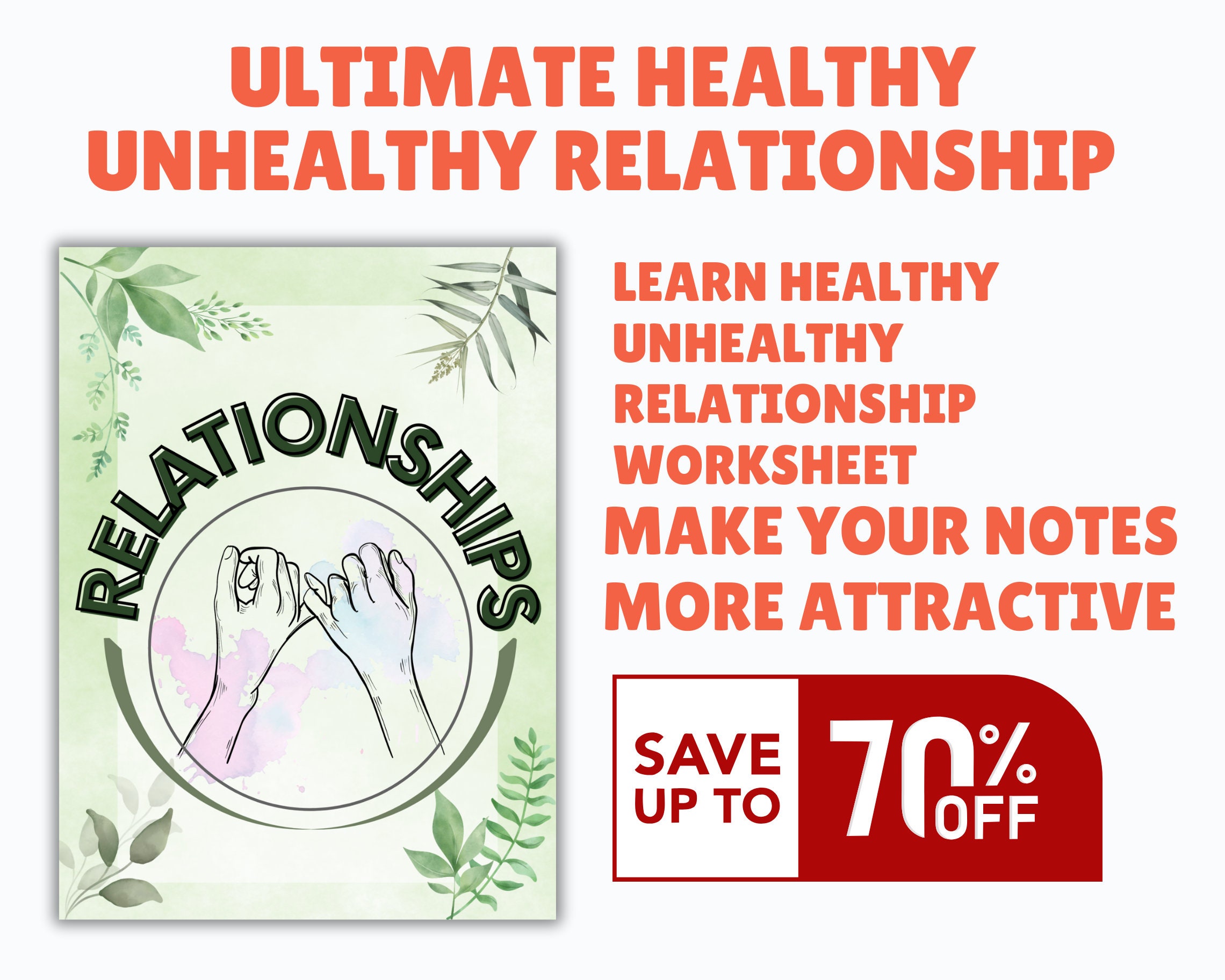 Healthy Vs Unhealthy Relationships Ebook, Workbook, Teen Health ...