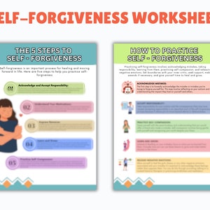 Ultimate Self Forgiveness Worksheet Package, Self Love, Self Growth ...