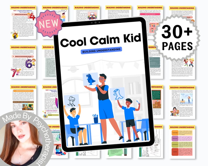 Cool and Calm Kids Coping Skills Worksheet, Therapy Worksheets, School ...