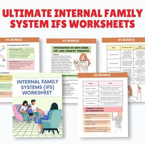 IFS Workbook, Internal Family Systems Worksheets Workbook Cheat Sheets ...
