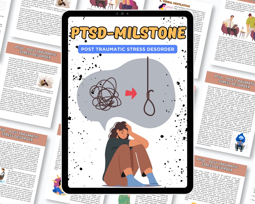 PTSD Milestones Worksheets PTSD Coping Skills Trauma - Etsy