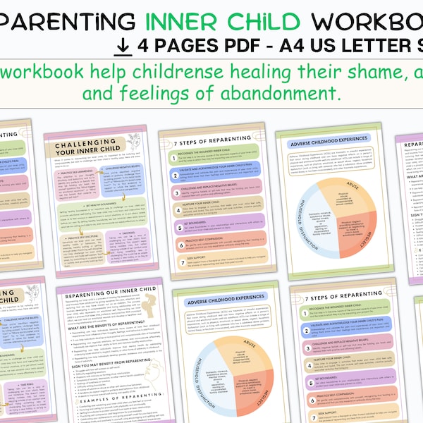 Worksheets on Childhood Trauma - Etsy