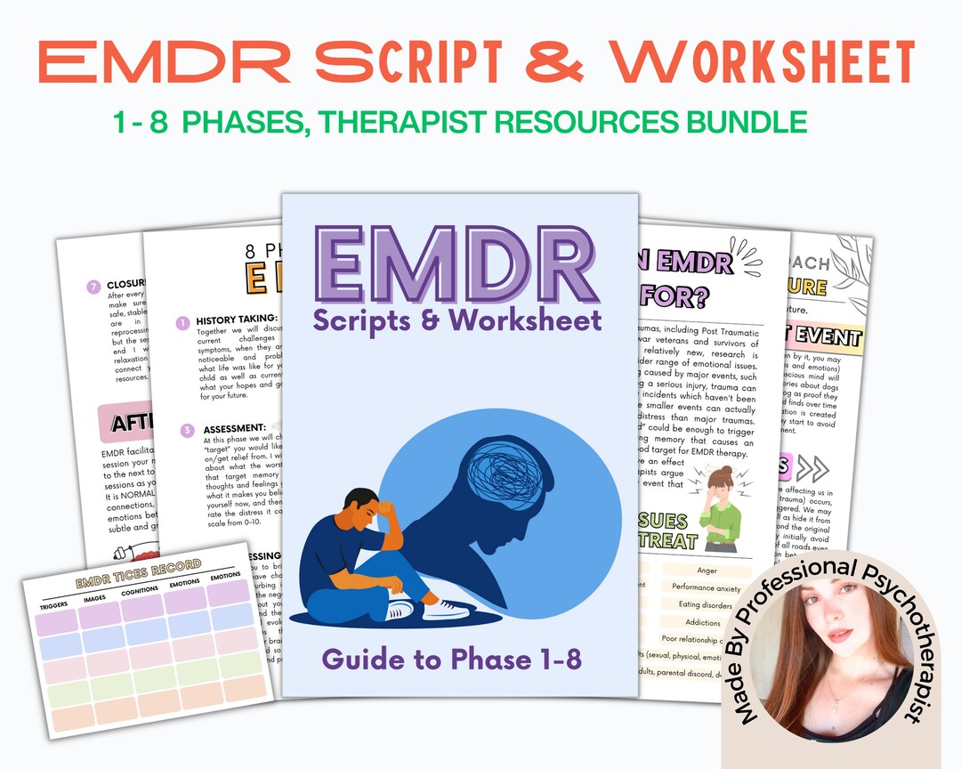 EMDR Scripts & EMDR Worksheets EMDR Tools Emdr Resources for - Etsy