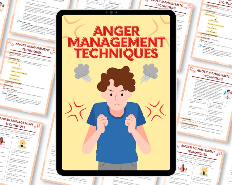 Understanding Anger Management Techniques Worksheets, Anger Cycle ...