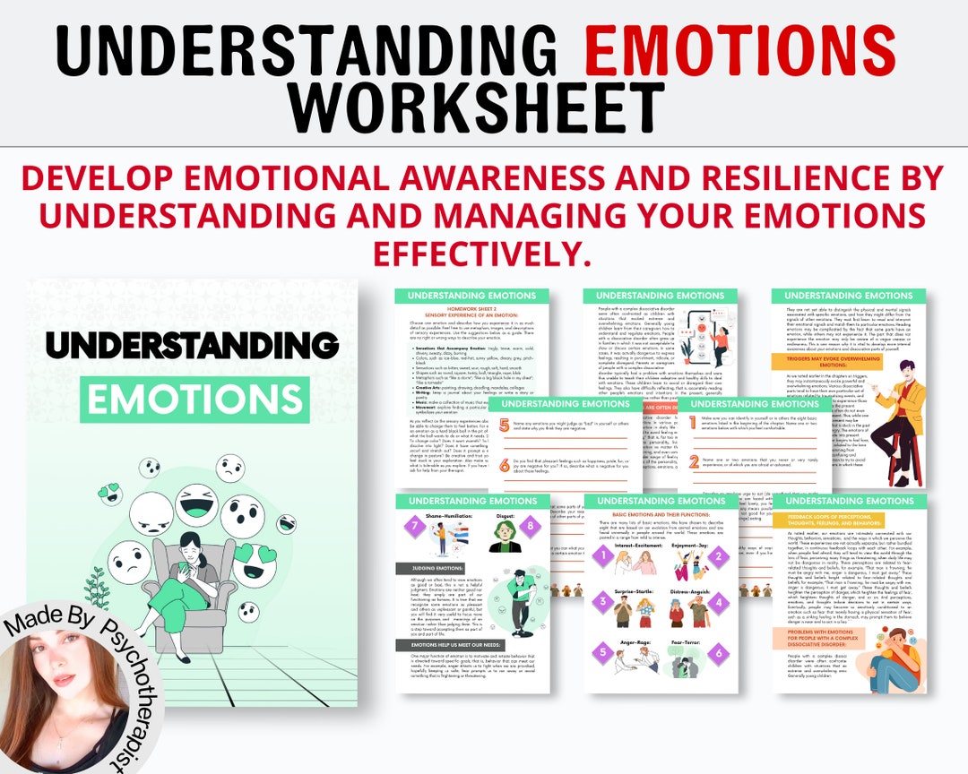 Emotions Activity, Identifying and Processing Emotions List, Emotion ...