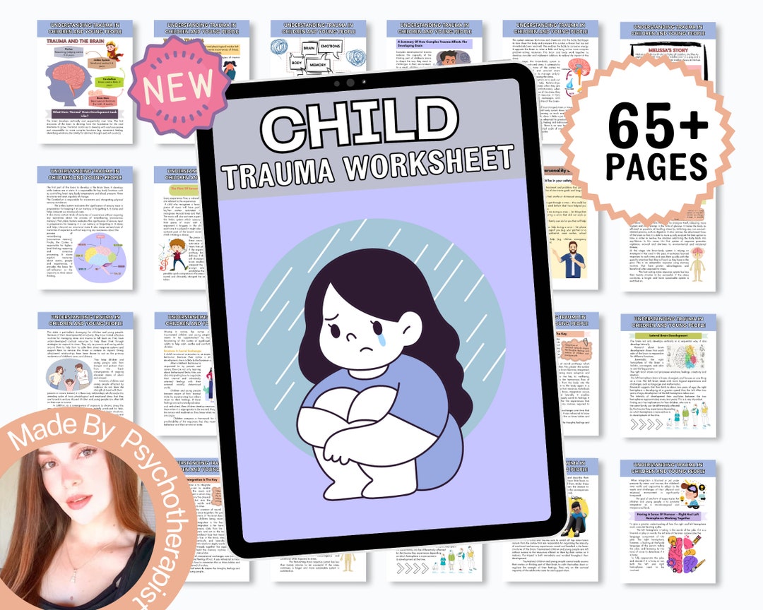 Ultimate Child Trauma Therapy Worksheets, Trauma Therapy Bundle, Trauma ...