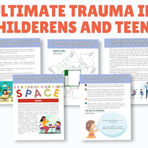 Ultimate Child Trauma Therapy Worksheets, Trauma Therapy Bundle, Trauma ...