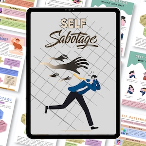 Self Sabotage Worksheets and Printable Psychoeducation Tools ...