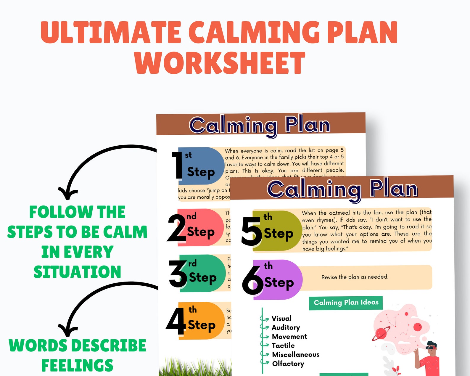 Calming Plan Worksheet, Psychology Resources, Inner Critic, Boundaries ...