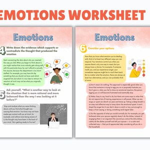 Understanding the Emotions Worksheets, Sitting With Our Emotions ...