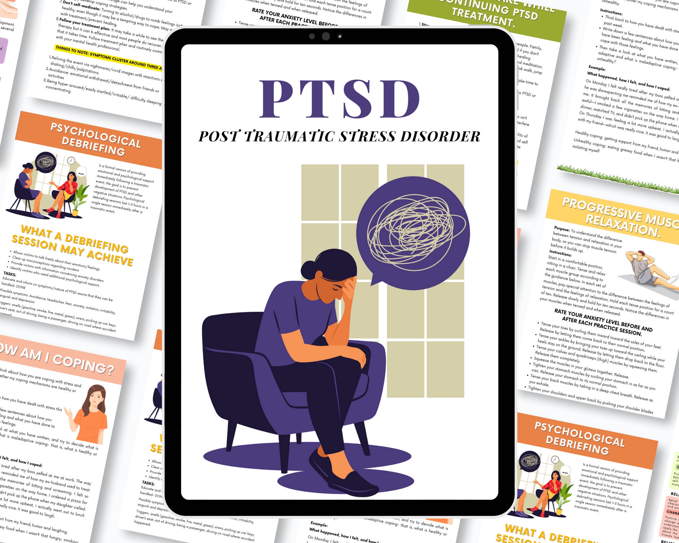 PTSD Workbook: C-PTSD Worksheets Trauma Therapy Complex PTSD - Etsy