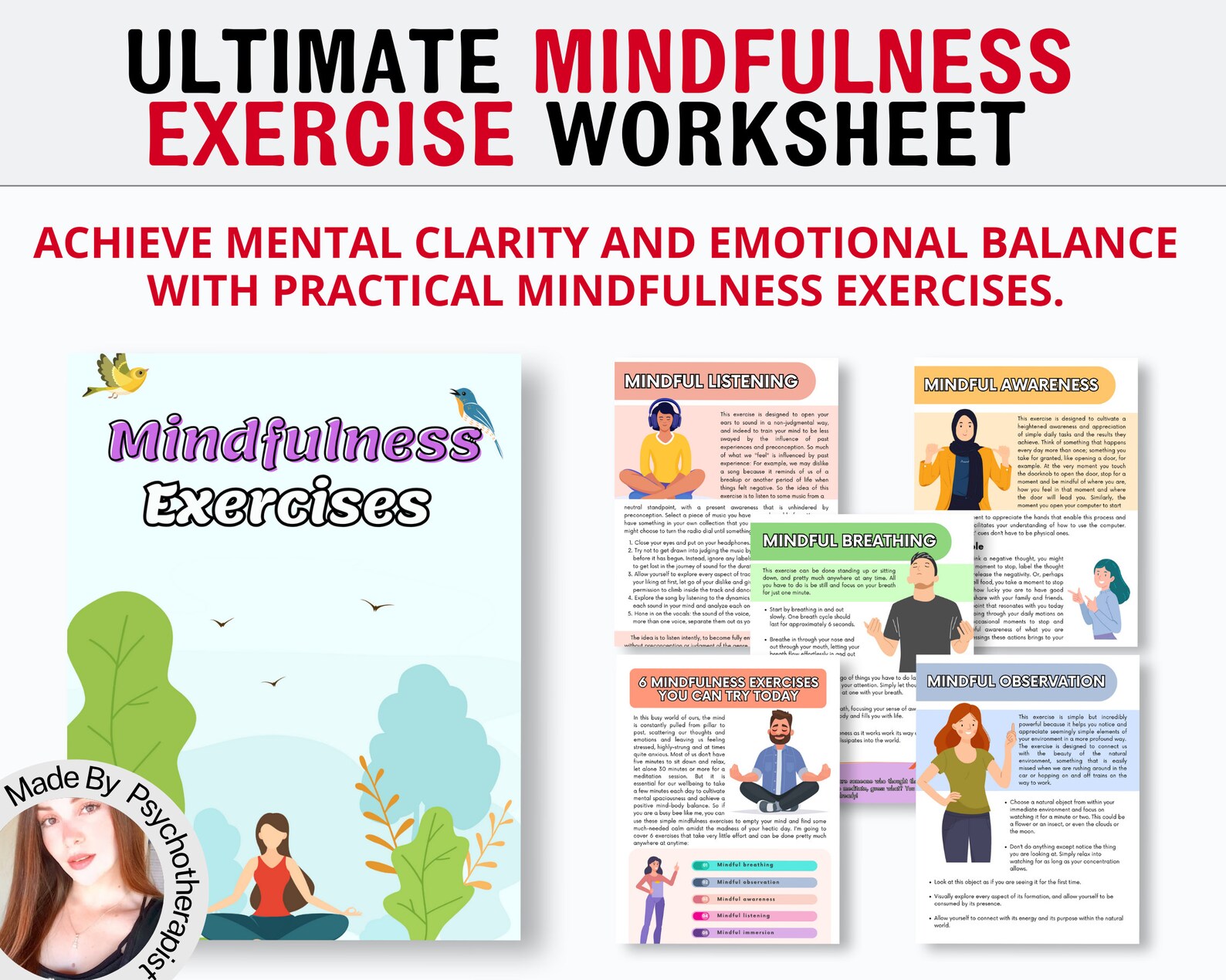 Guided Mindfulness Exercise, Breathing Exercises, Mental Wellness Tips ...