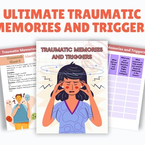 Trauma Triggers Therapy Worksheet, Trauma Worksheets, PTSD Counseling ...