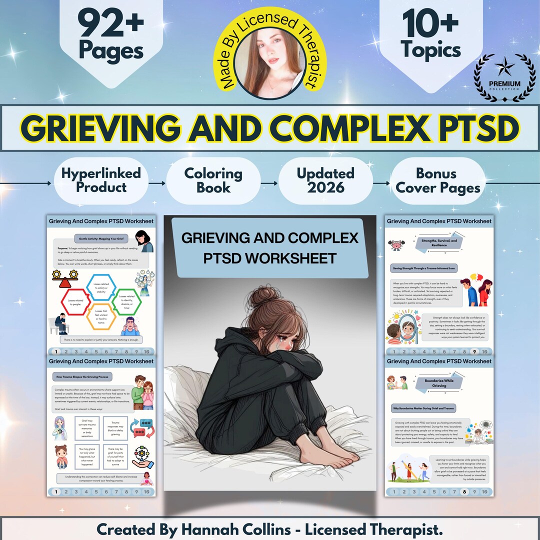 Complex Trauma Worksheets: PTSD, Stress Response, and Trauma Iceberg ...