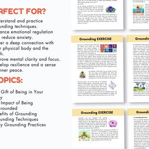Grounding Exercise Worksheet, Therapy Workbook, Therapy Worksheets, 5 4 ...