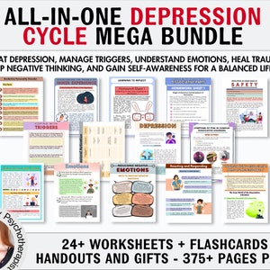 Breaking the Depression Cycle Workbook, Depression Spiral, Counseling ...