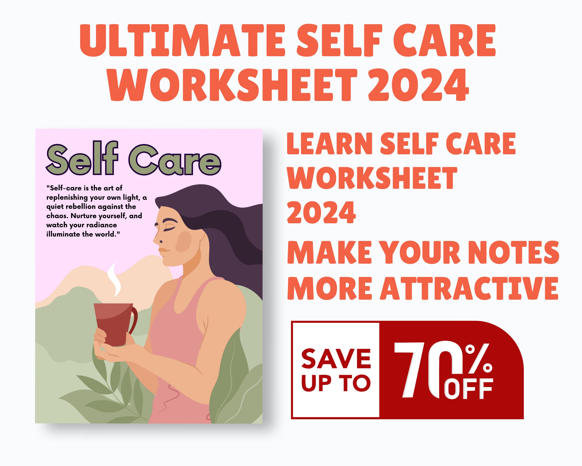 Self Care Journal, Self Care Workbook Worksheets, Self Love, Burnout ...