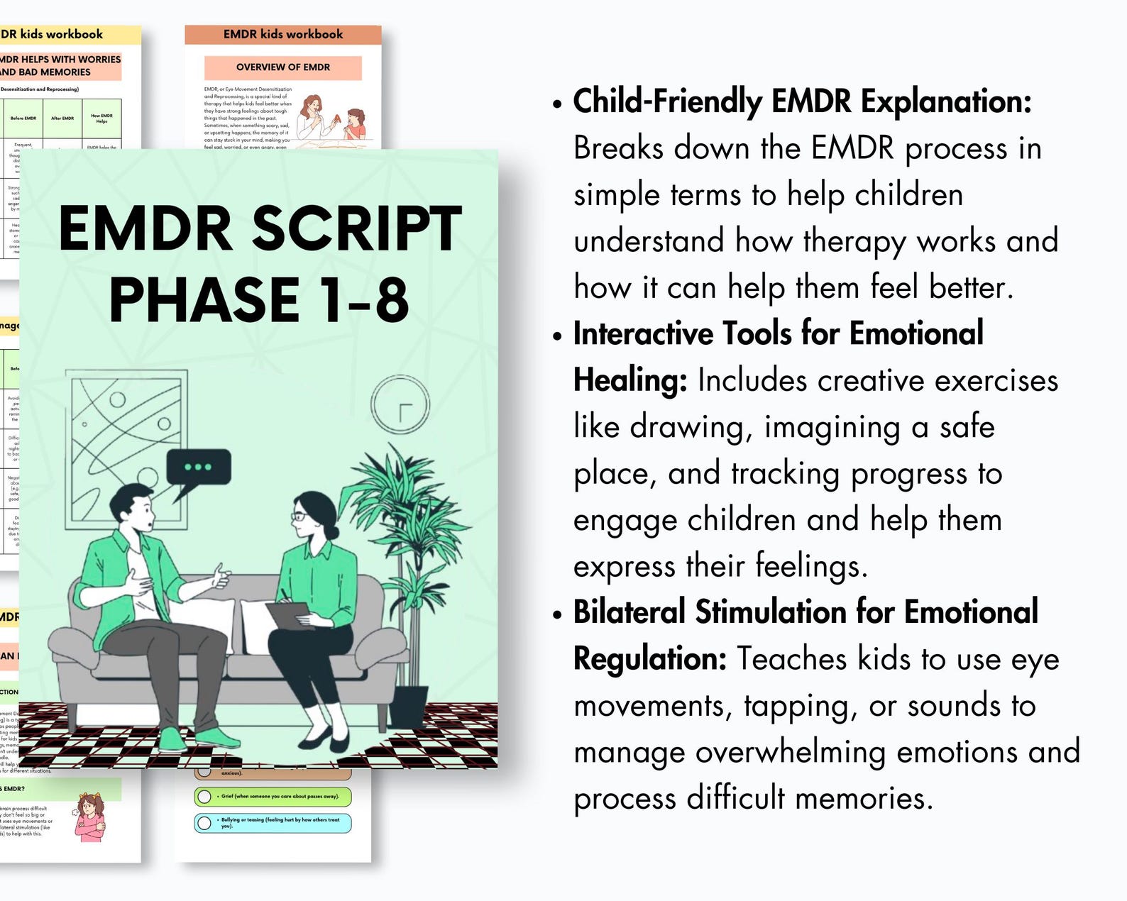 EMDR Workbook for Kids, EMDR Therapy, EMDR Resources, Trauma Therapy ...