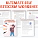 Combating Self Criticism Worksheet, Therapy Worksheet, Cbt Worksheets ...