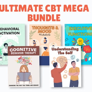Ultimate CBT Worksheets Mega Bundle for Therapist, Psychologist or ...
