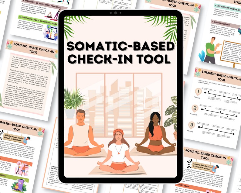 Somatic Based Check in Tools Therapy Worksheets, Felt Senses Somatic ...