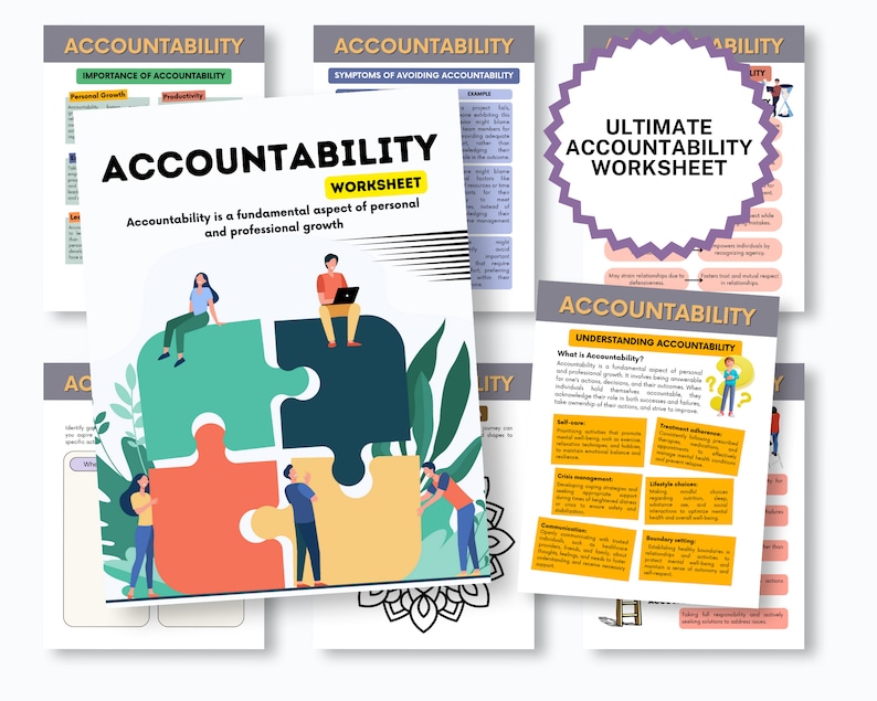 Accountability Worksheets - Self-blame Vs Accountability ...