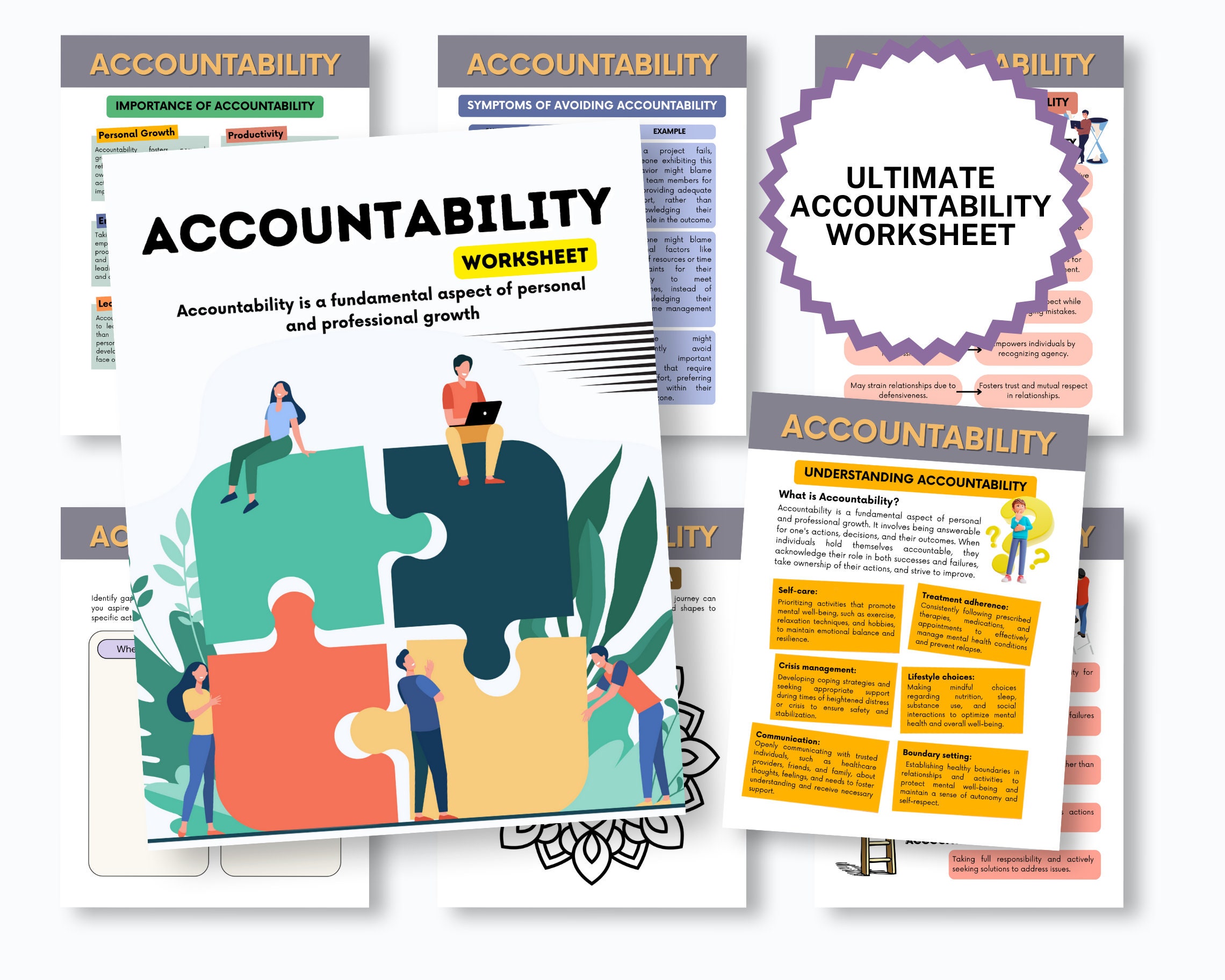 Accountability Worksheets - Self-blame Vs Accountability ...