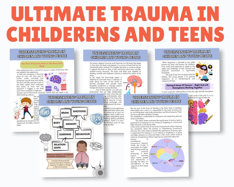 Ultimate Child Trauma Therapy Worksheets, Trauma Therapy Bundle, Trauma ...