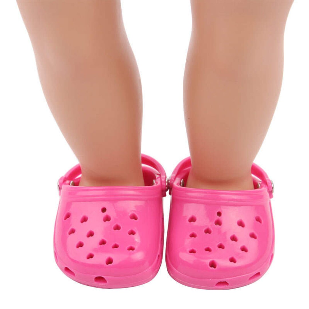 Resilient Girl, Pink Crocs With Strap, Fits 14inch and up Doll. - Etsy