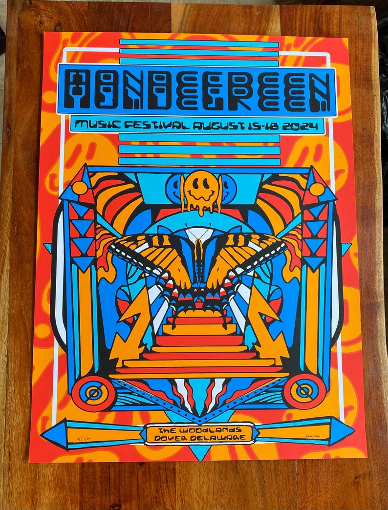 PHISH Mondegreen Poster Screen Print - Etsy