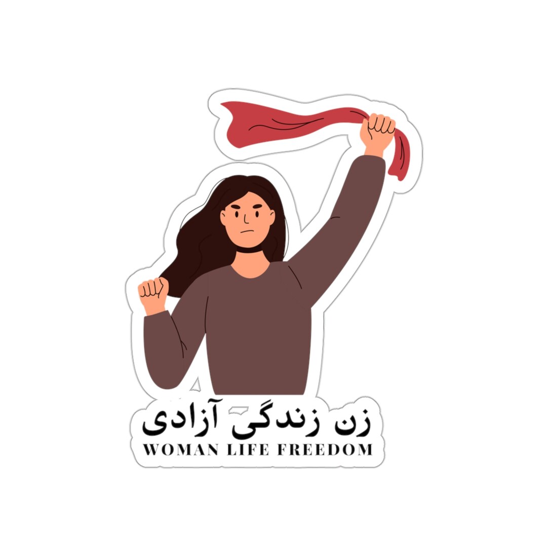 Zan Zendegi Azadi Sticker, Mahsa Amini, Women Life Freedom, Woman Life ...