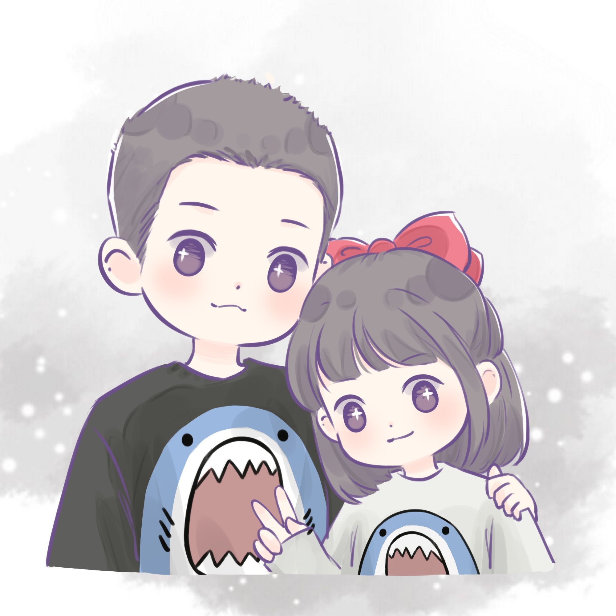 Custom Chibi Portrait Cute Anime Commission Illustration - Etsy