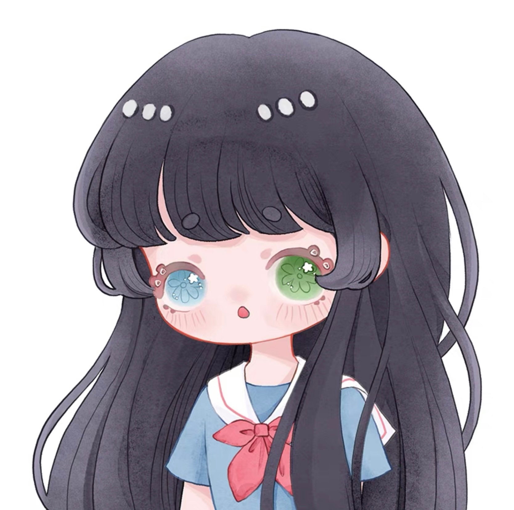 Custom Chibi Portrait Commission Cute Cartoon Avatar From Photo ...
