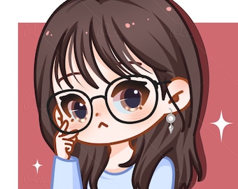 Custom Cute Chibi Portrait Commission Personalized Anime - Etsy