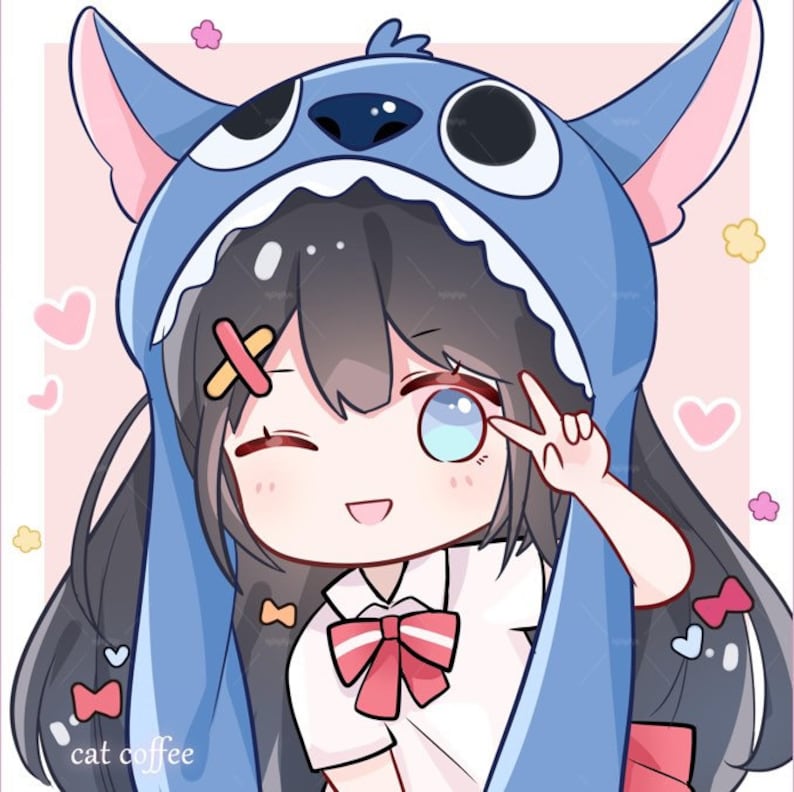 Custom Cute Chibi Portrait Commission Personalized Anime - Etsy