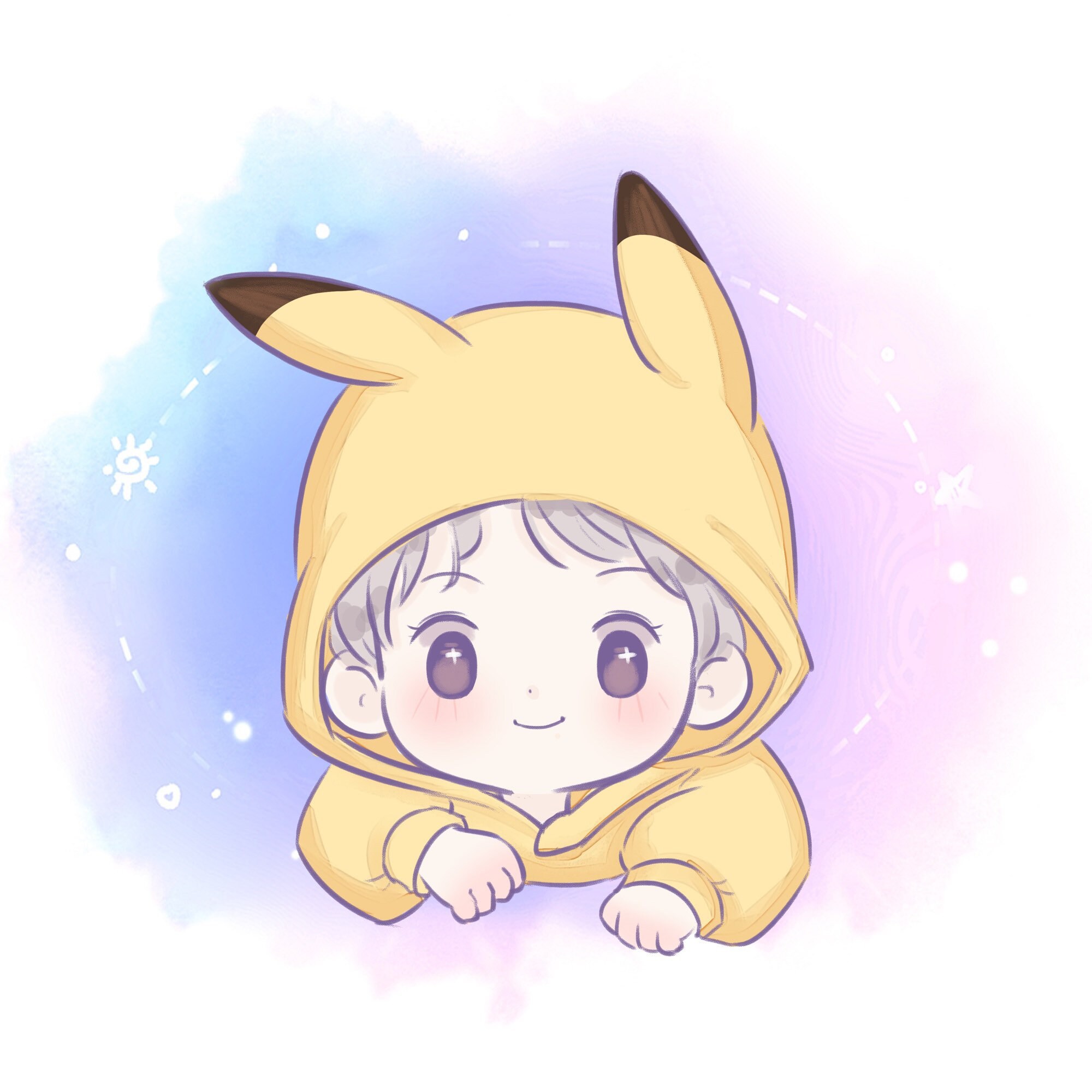 Custom Chibi Portrait Cute Anime Commission Illustration - Etsy