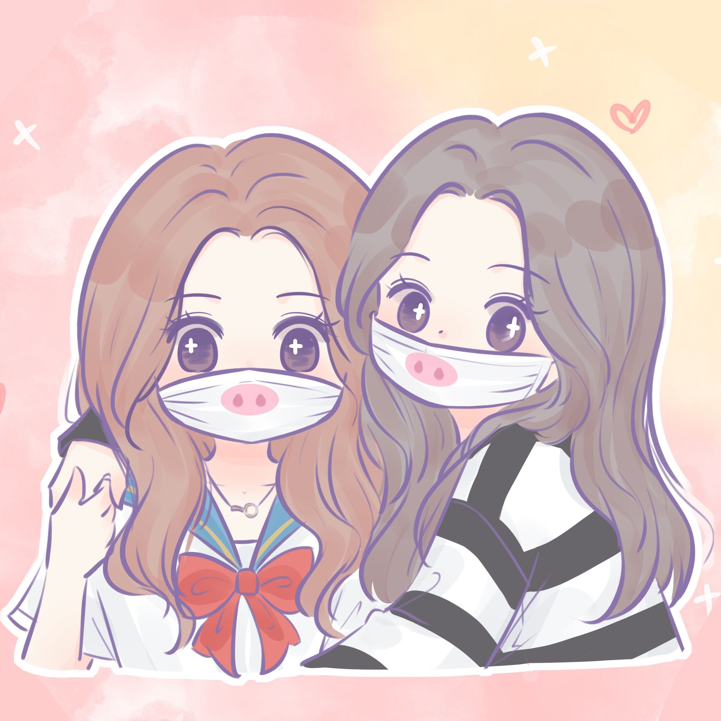 Custom Chibi Portrait Cute Anime Commission Illustration - Etsy