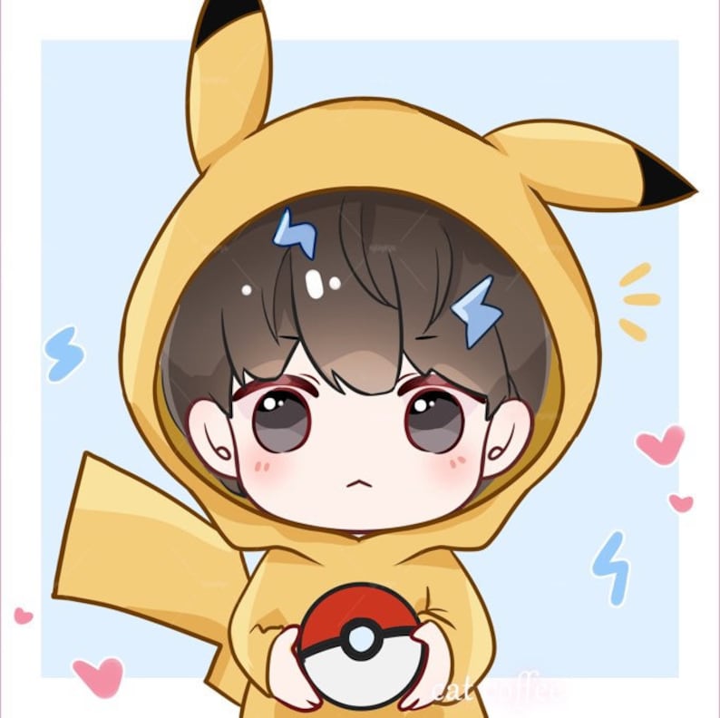 Custom Cute Chibi Portrait Commission Personalized Anime - Etsy