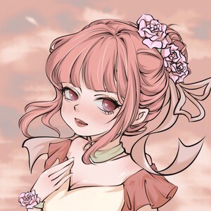 Custom Anime OC Commission Portrait From Photo Digital Art Twitch ...