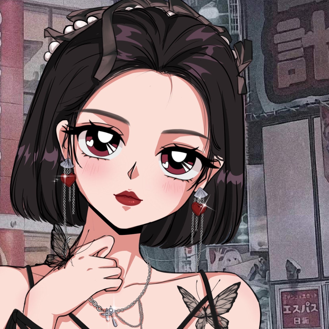 Custom Anime Portrait Cute Cartoon OC Commission Digital Art - Etsy