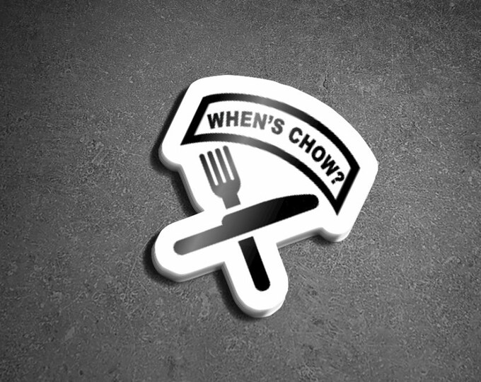When's Chow Sticker - Etsy