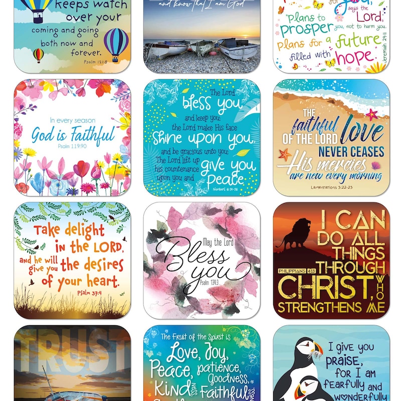 Christian Cork Coaster - Etsy UK