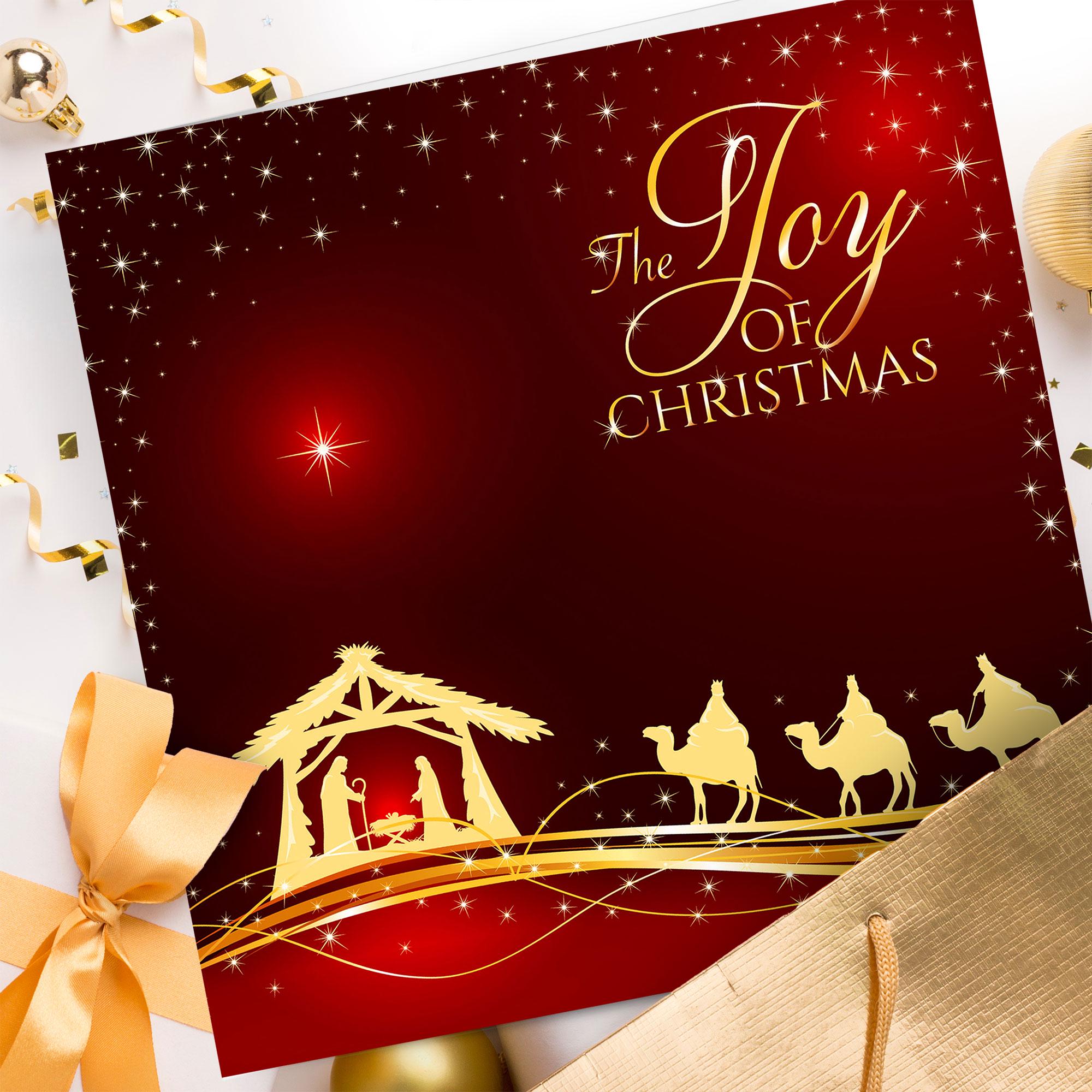 Christian Christmas Cards, Pack of 10 - Joy, With Bible Verse Luke 2:10 ...