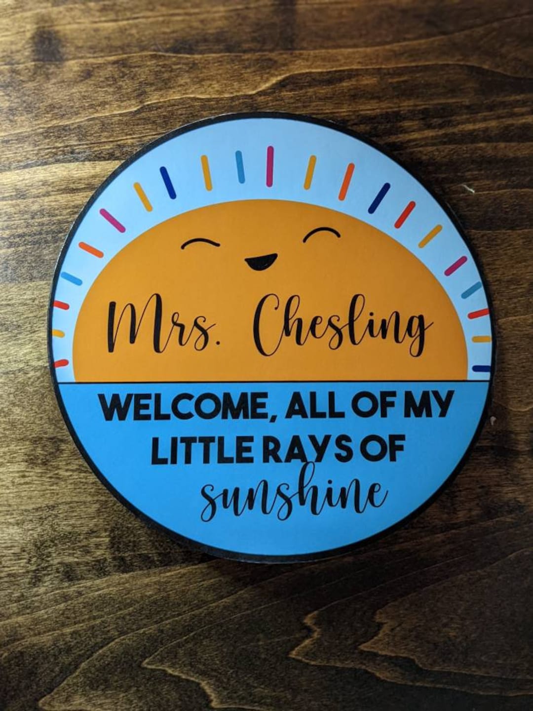 Fully Customizable Vinyl Door Sign/sticker | Repositionable Door ...