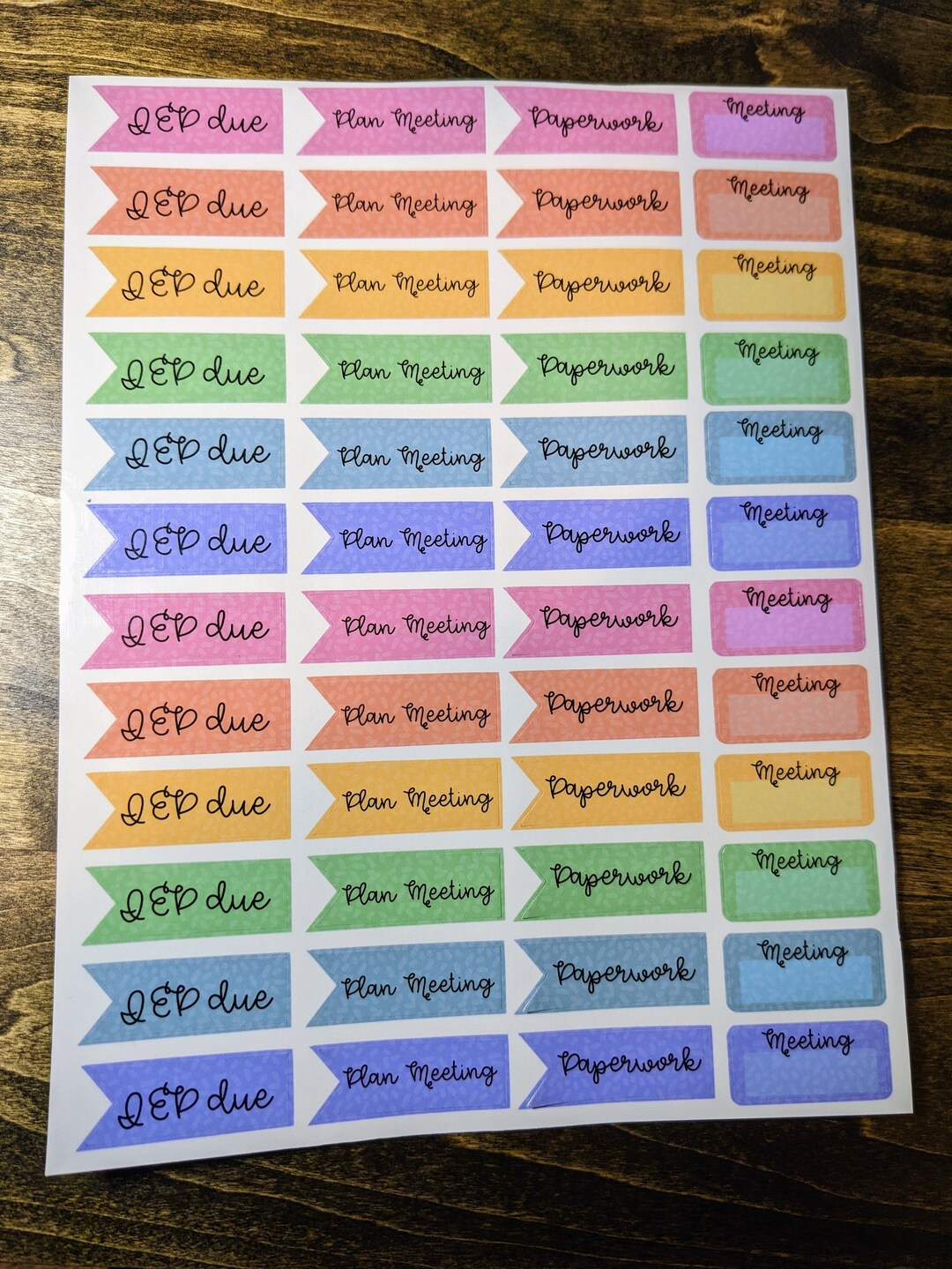 Teacher Planner Sticker Sheet | Customizable Planner Stickers - Etsy