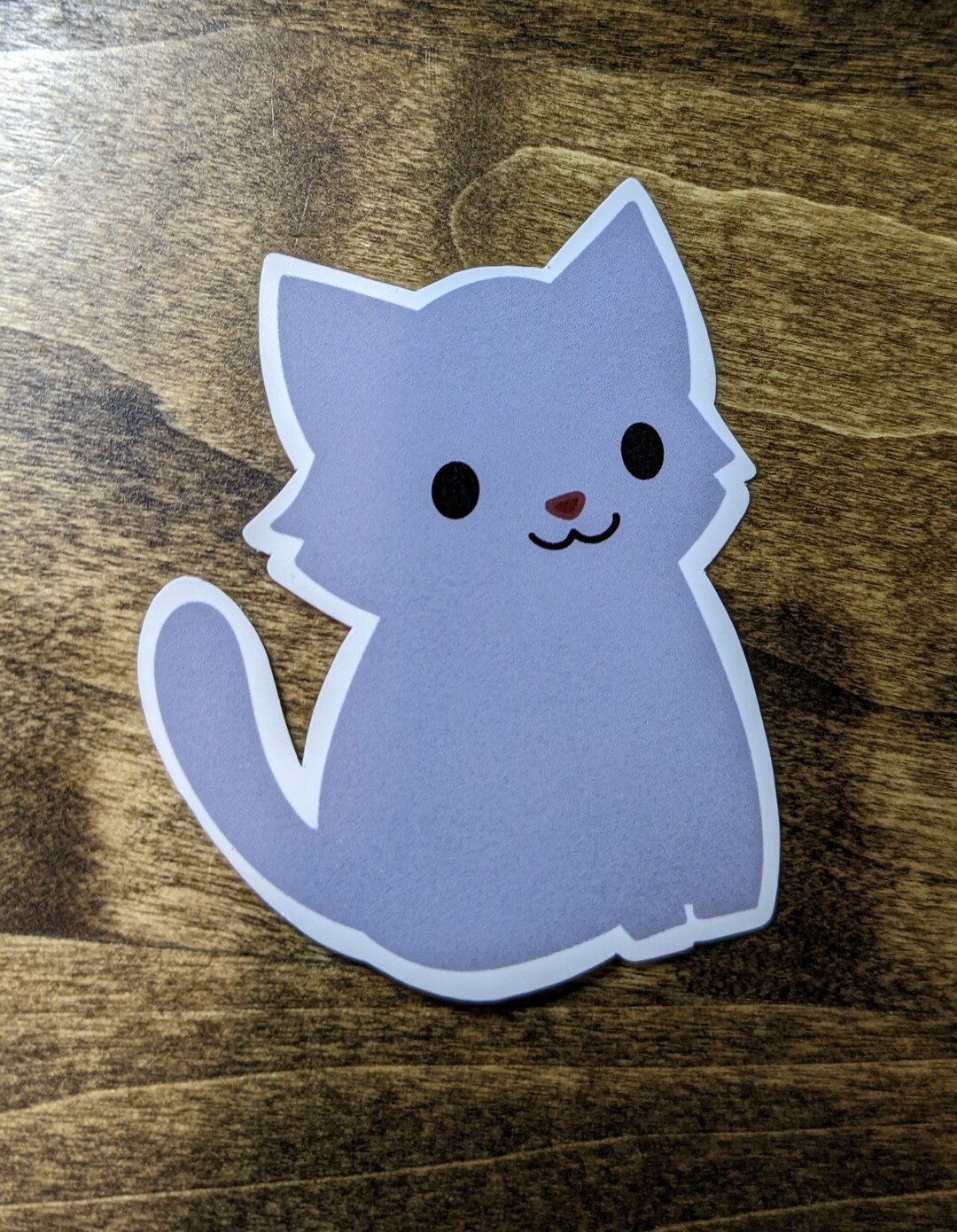 Cartoon Cat Vinyl Sticker | Cat Lover Sticker | Water Bottle or Laptop ...