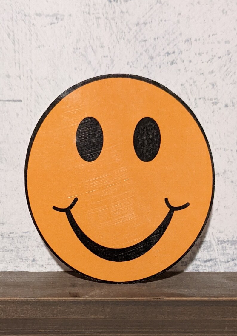 Retro Smiley Waterproof Vinyl Sticker | Smiley Face Sticker ...