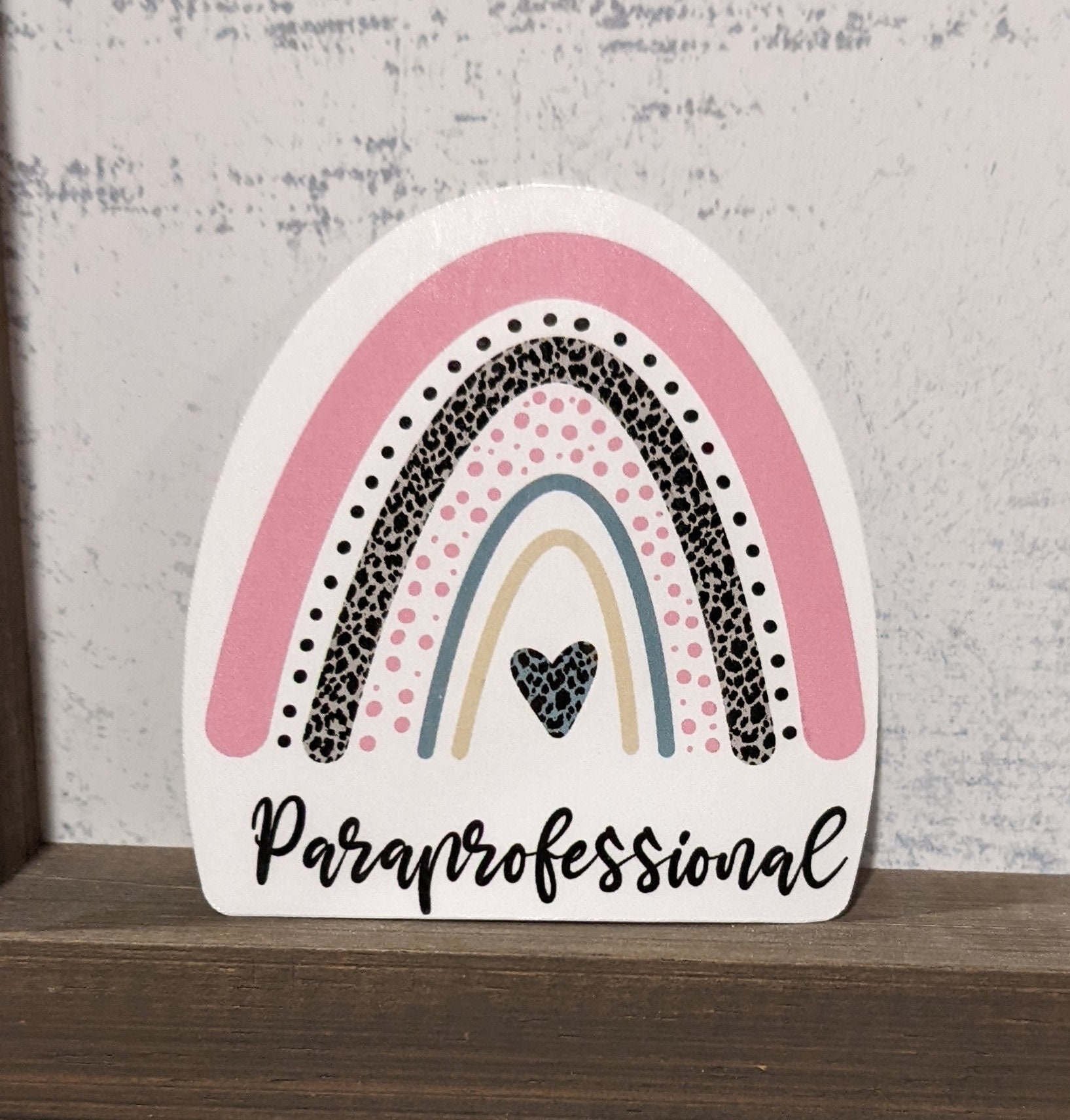 Paraprofessional Rainbow Sticker | Para Appreciation Sticker | Water ...