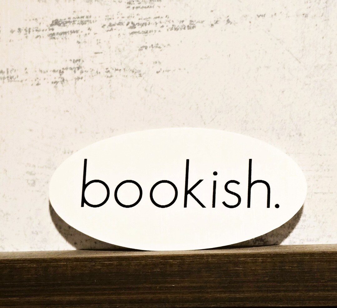 Simple Black and White Bookish Waterproof Vinyl Sticker | Book Nerd ...