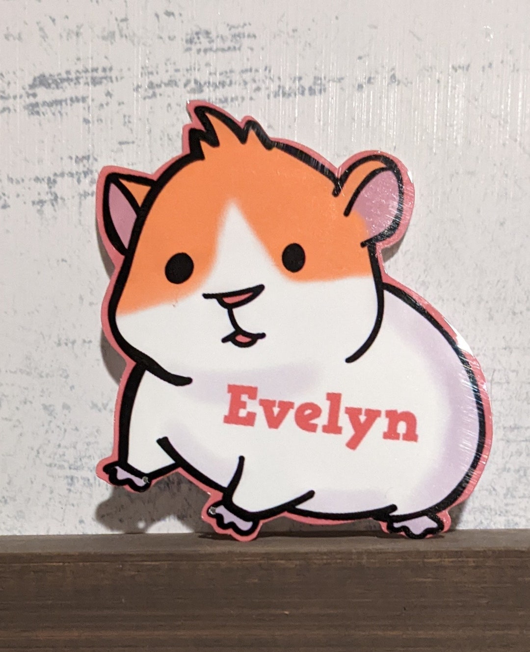 Personalized Hamster Waterproof Vinyl Sticker | Kid Sticker | Water ...